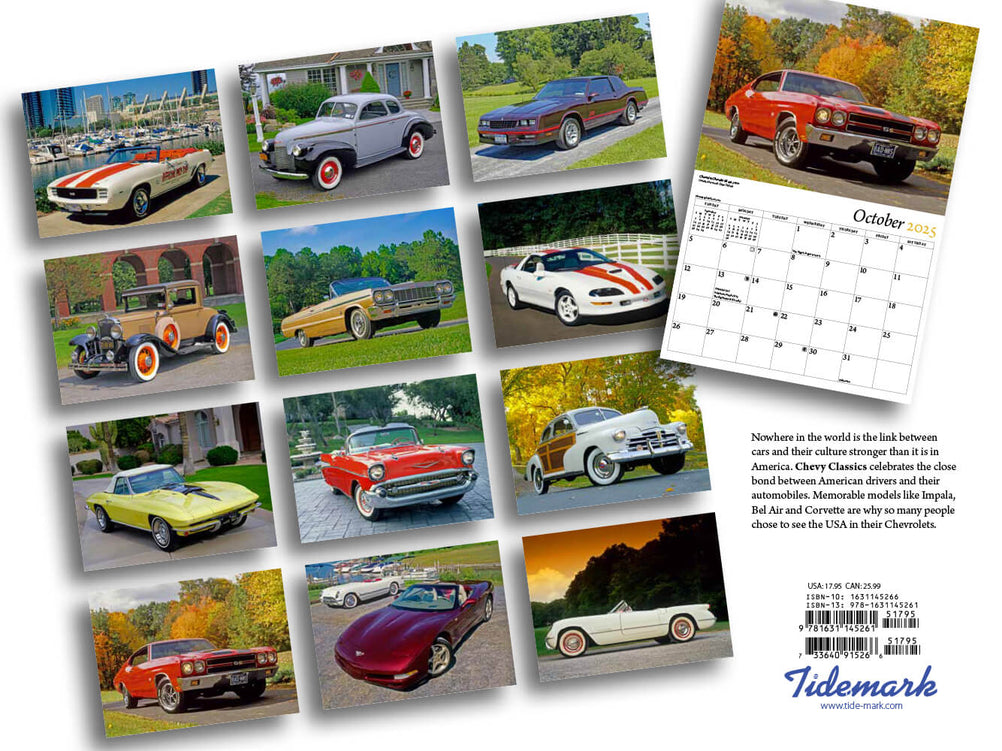 Chevy Classics 2025 Calendar