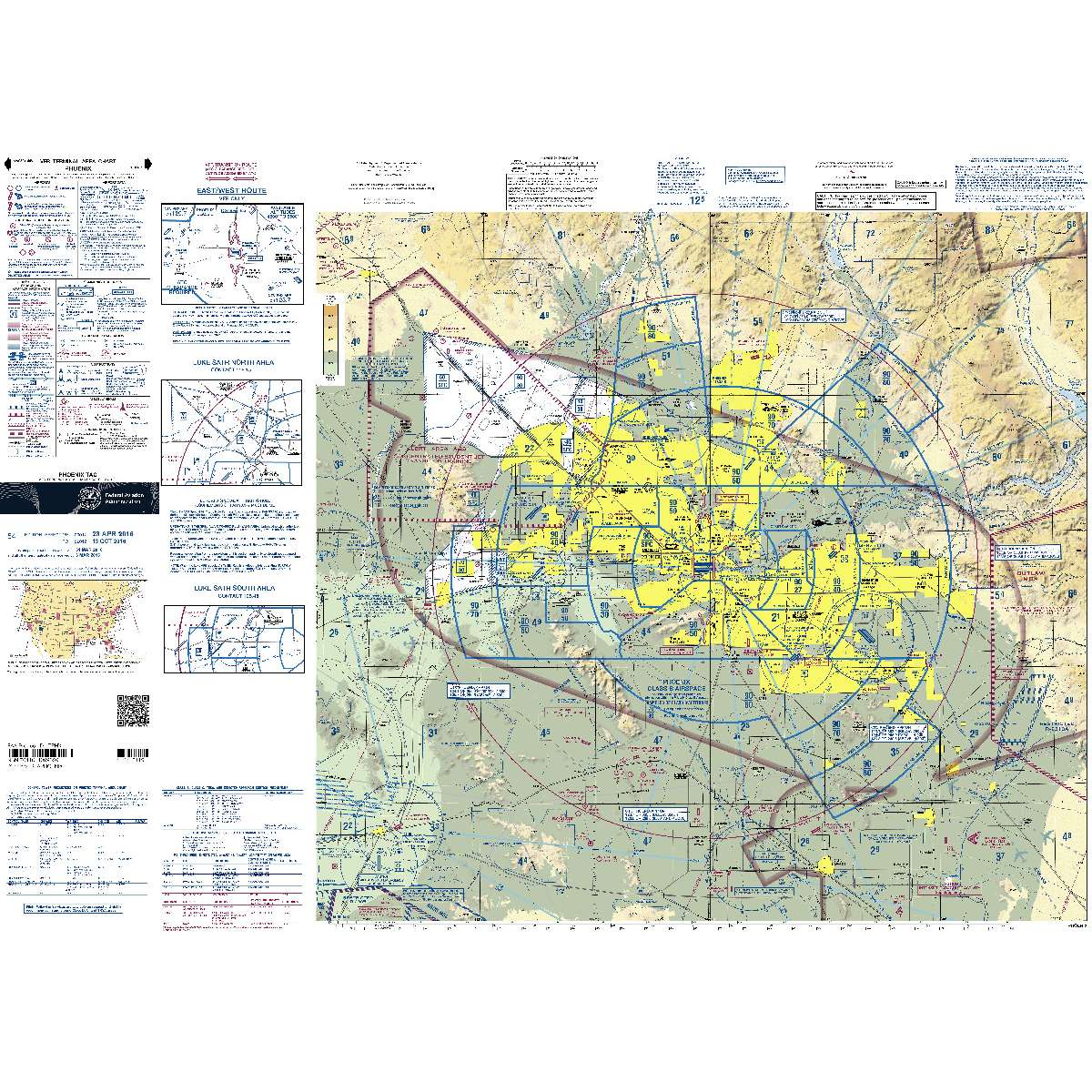 FAA Chart: VFR TAC PHOENIX (Current Edition) 2023