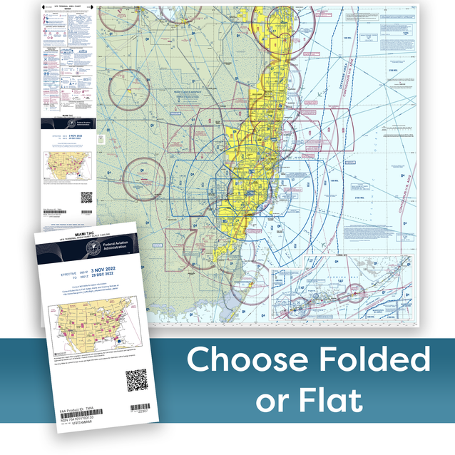FAA Chart: VFR TAC MIAMI (Current Edition) 2023